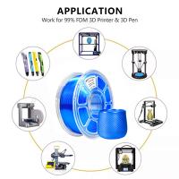 China iboss 3d printing Filament Silk Blue 1.75mm PLA Plus Toughness Enhanced 3D Printer 1000g for sale