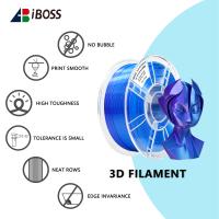 China iboss 3d printing Filament Silk Purple Blue  PLA + Dual Color Toughness Enhanced 3D Printer 1kg for sale