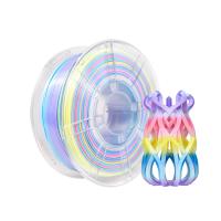 China 1.75mm PLA+ Silk Filament 1kg Silk Macaron Rainbow Filament 3d Printing Filament for sale