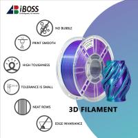 China IBOSS 3D PLA+ Silk Dual Color Filament Environmentally Friendly PLA Silk Purple Cyan 3D Filament 1.75mm PLA 3D Printer Filament for sale
