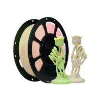 China PLA Matte 3D Printing Filament 1000g Matte Pink Green 1.75mm PLA+ Dual Color Filament3D Printing Consumable for sale