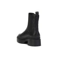 China Women Ankle Boots 9cm Heel Self Counter Heel Cover Comfortable Sheepskin Leather for sale