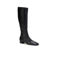 China Square Toe Thigh High Boots With Flat Heels Modern Fashionable Style for sale
