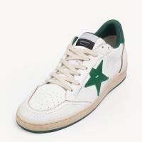 China Women's White Leather Casual Sneakers Low Cut 3CM Heel Rubber Outsole for sale