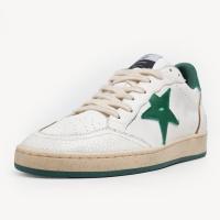 China Women's White Leather Casual Sneakers Low Cut 3CM Heel Rubber Outsole for sale