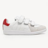 China White Women Casual Sports Shoes Genuine Leather Mesh Stick-On Flat Heel Rubber Outsole for sale