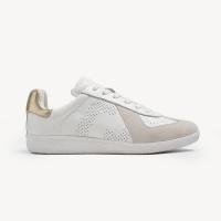 China Women's Genuine Leather Casual Sneakers Flat Rubber Sole Custom Colors for sale