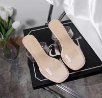 China Women's High Heel Sandals in PU Leather with 12cm Stiletto Heel and Rubber Outsole for sale