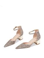 China Women's Dress Shoes 7cm Stiletto Heel Leather Rubber Outsole Comfortable Walking for sale