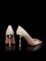 China Solid Pointed Toe Comfortable Low Heel Dress Shoes for Women for sale
