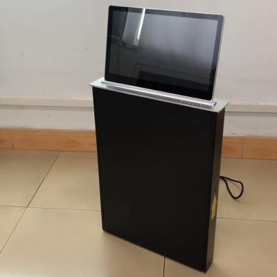 China Full aluminum alloy super light conference system LCD monitor lift with 15.6 inch screen for sale