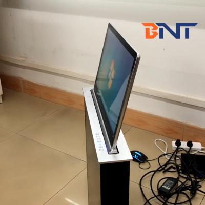 China Small slim and light conference desk LCD monitor motorized lift with 15.6 inch sceen for sale