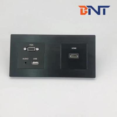 China Stainless steel multimedia wall mount media plate electrical wall socket with usb port for sale
