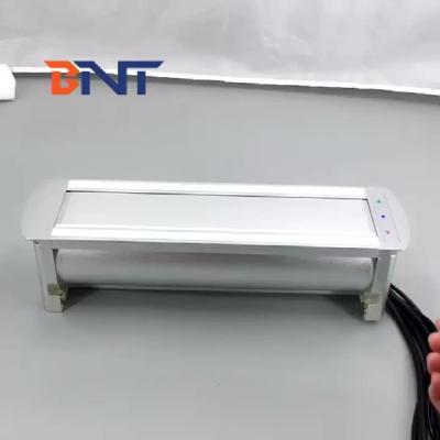 China Aluminum EU power multimedia hidden desk mounted desktop socket box for sale