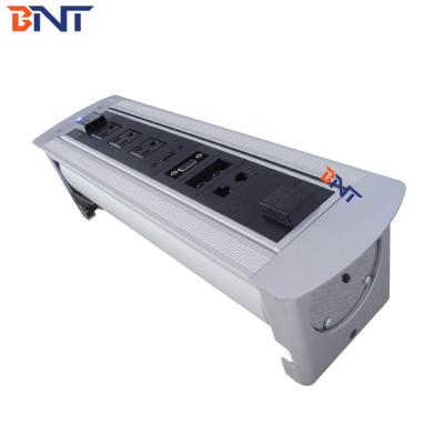 China Office hidden into table motorized flip up socket outlet with vga/rj45/usb for sale