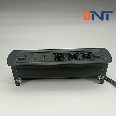 China Electric rolling switch power connection office desk power outlet for sale
