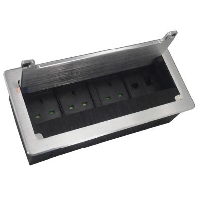 China Customized model conference office power data supply table power socket box for sale