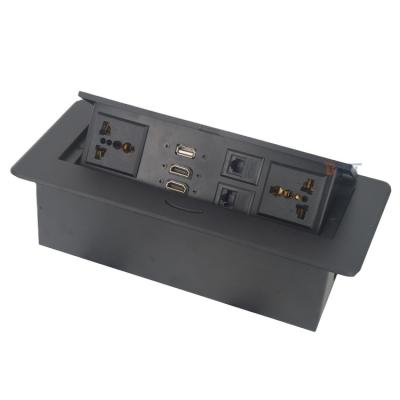 China Hidden into office table high quality table top socket box with power data connectors for sale
