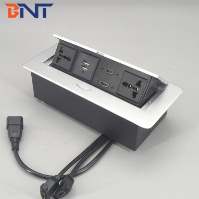China Office multi plug hidden table top socket with usb charger for sale
