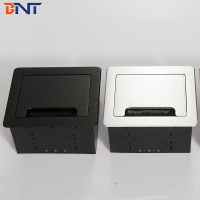 China CE approved soft closed clamshell table socket box with rj45 for sale