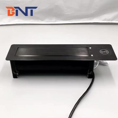 China With Wireless charger hidden table motorized power socket with EU power plug for sale