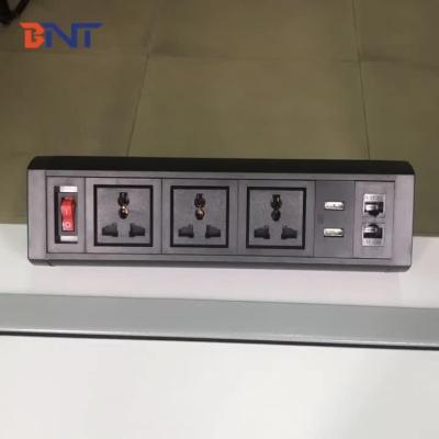 China Removable clamp table edge multifunctional desk mounted socket with usb port for sale