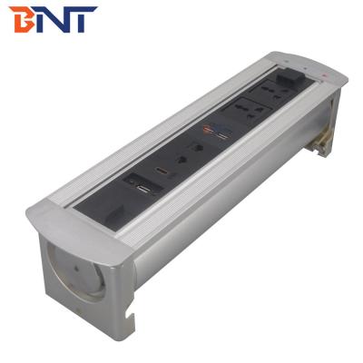 China Office power data solution hidden desktop power socket with usb charger for sale