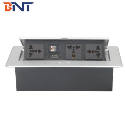 China multimedia conceal style desktop pop up power socket for sale