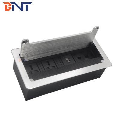 China modular design with usb charger interface brushed flip up desk cable grommet for sale