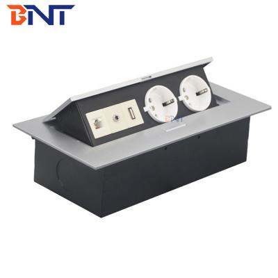 China Hottest EU power pop up type office table electric socket box with usb for sale