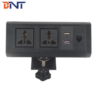 China competitive price supply the bracket for office table movable fix on desk socket outlet for sale