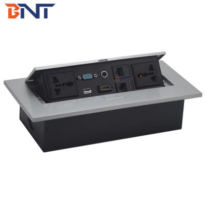 China pop up type built in table design multimedia pop up socket box outlet for sale