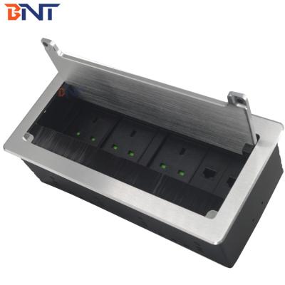 China aluminum alloy office desk plug socket/ desktop cable grommet rj45 built in table for sale