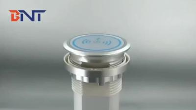 China silver 2 universal  power plug pneumatic automatic pulling pop up kitchen socket for sale