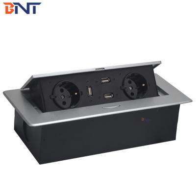 China multifunctional hidden desktop mount pop up usb socket outlet manufacturer for conference table for sale