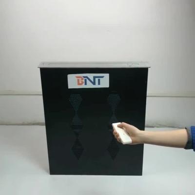 China BNT 17.3 inch desktop flush mount motorized monitor lift mechanism integrate with microphone for sale