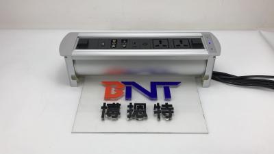 China BNT Audio video system desktop 180 degree electrical rotate meeting table socket outlet for sale