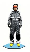 China Shipyard Heavy Duty Work Coveralls High Pressure Jetting Protective Clothing Overalls Customized for sale