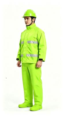 China Lightweight Pressure Washing Protective Clothing Tear Resistant Reflective Overalls Reinforced for sale
