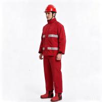 China Split Type Water Blasting Safety Suit Reflective Strips Power Washing Suit Anti Tear for sale
