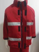 China Split Type Water Blasting Safety Suit Reflective Strips Power Washing Suit Anti Tear for sale