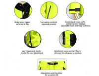 China Adjustable Cleaning Protective Clothing Marine Waterproof Clothing For Pressure Washing for sale