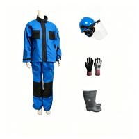 China Abrasion Resistant Hydro Jetting Suit Chemical Resistant Waterproof Work Clothes Pressure Protection for sale