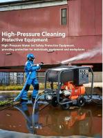 China Abrasion Resistant Hydro Jetting Suit Chemical Resistant Waterproof Work Clothes Pressure Protection for sale