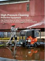 China Durable Waterproof Pressure Washing Suit Abrasion Resistant Power Washing Clothing Lightweight for sale
