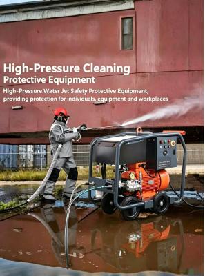 China Durable Waterproof Pressure Washing Suit Abrasion Resistant Power Washing Clothing Lightweight for sale