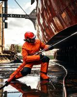 China Reinforced Work Coveralls Customized Safety Coveralls Abrasion Resistant for sale