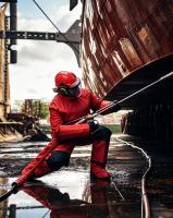 China Offshore Heavy Duty Work Overalls Pressure Resistant Weather Resistant Coveralls Reinforced for sale