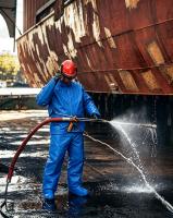 China Tear Resistant Full Body Protective Suits Water Repellent Pressure Washing Clothes Heavy Duty for sale