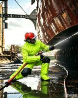 China Full Body Industrial Safety Coveralls Waterproof Heavy Duty Work Overall Flexible for sale